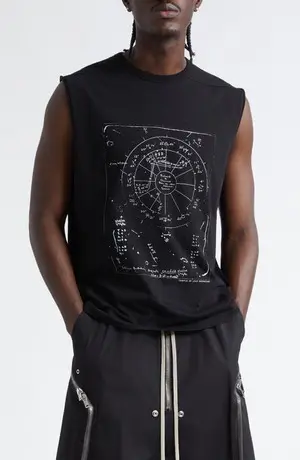 Rick Owens Brad Graphic Muscle Tank
