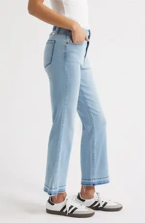1822 Denim Release Hem High Waist Demi Bootcut Jeans - Harmony
