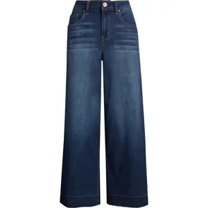 1822 Denim Release Hem High Waist Wide Leg Jeans - Ziggy