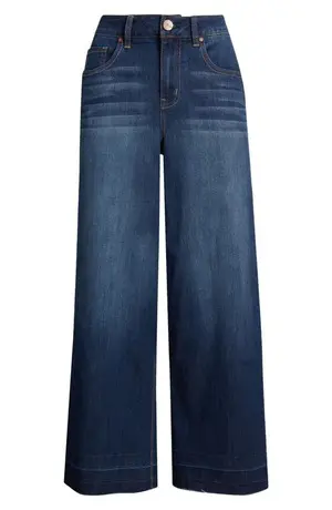 1822 Denim Release Hem High Waist Wide Leg Jeans
