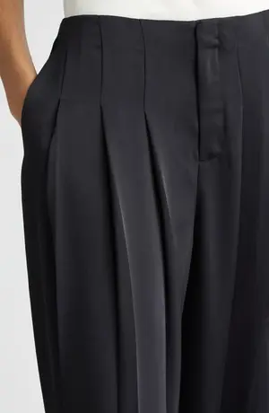 Ramy Brook Yvette Satin Wide Leg Pants