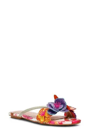 Betsey Johnson Nicolle Sandal - White Multi
