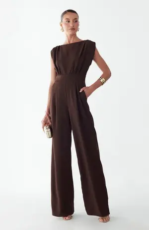 BWLDR Stella Jumpsuit - Chocolate