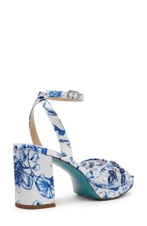 Betsey Johnson Brody Ankle Strap Platform Sandal