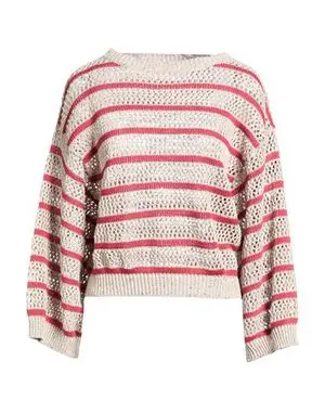 Brunello Cucinelli Striped Open-knit Sweater