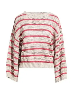 Brunello Cucinelli Striped Open-knit Sweater