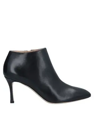 SERGIO ROSSI Ankle Boots Size Soft Leather - Black