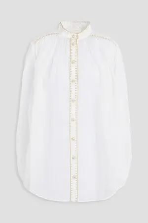Zimmermann Pintucked Ramie Blouse