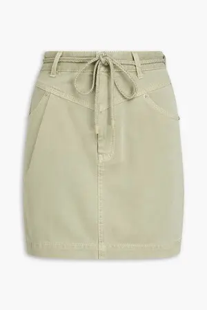 Zimmermann Denim Mini Skirt - Sage Green