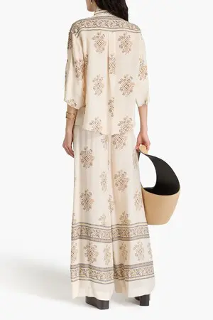 Zimmermann Printed Crepe De Chine Shirt
