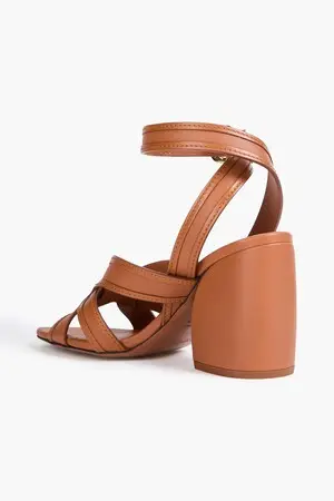 Zimmermann Embellished Leather Block Heel Sandals
