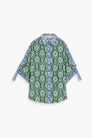 Zimmermann Printed Silkvoile Shirt - Green