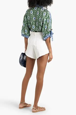 Zimmermann Printed Silk-voile Shirt