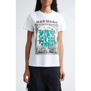 Max Mara Spadino Graphic T-shirt - Optical White