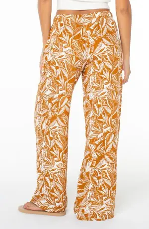 Roxy Hana Tropical Print Drawstring Pants