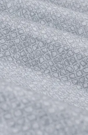 Bugatchi Julian Shaped Fit Geo Print Cotton Button-up Shirt - Shark