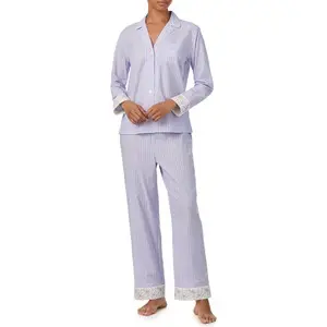Ralph Lauren Print Cotton Blend Pajamas - Lilac