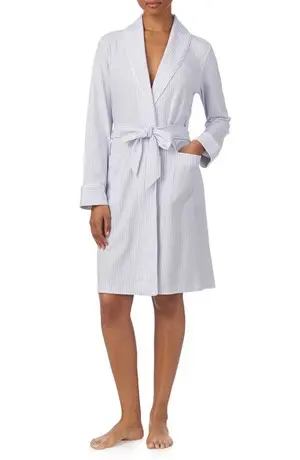 Ralph Lauren Print Cotton Blend Robe - Lavender/print