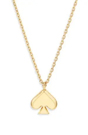 Kate Spade New York Mini Spade Pendant Necklace - Gold