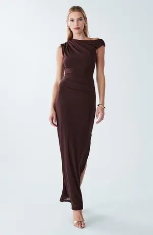 BWLDR Freya Maxi Dress - Chocolate