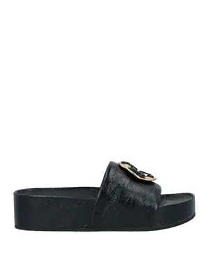 Tory Burch Sandals Size Leather - Black