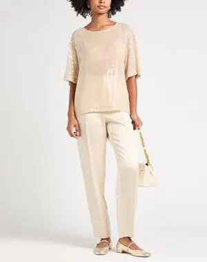 SEMICOUTURE Georgette Top With Appliqués And Sequins