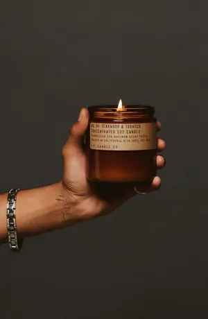 P.F. CANDLE CO. Teakwood & Tobacco Soy Candle
