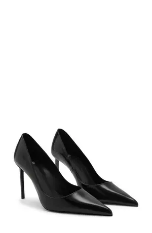 Mango Pointed Toe Pump - Black