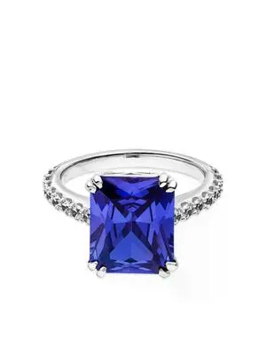 VEYNOU 14kt White Gold Sapphire And Diamond Ring - Silver
