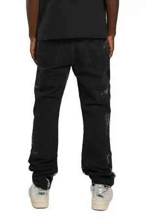 PURPLE BRAND Beaded Palm Jeans