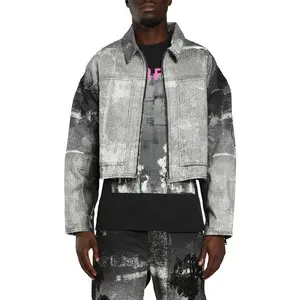 PURPLE BRAND Carpenter Beaded Denim Jacket