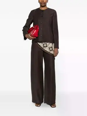 Liviana Conti Buttoned Jacket - Brown