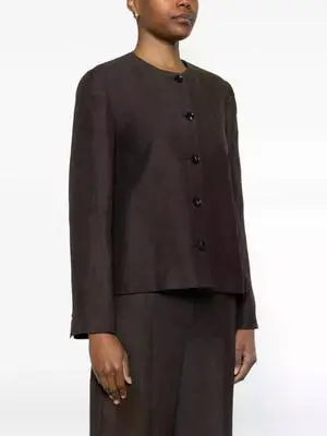 Liviana Conti Buttoned Jacket - Brown
