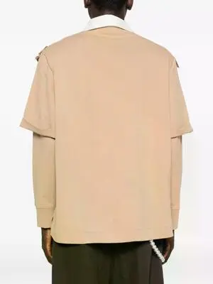 Simone Rocha Ruffled-detail Polo Shirt - Neutrals