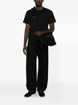 Simone Rocha Flower-appliqué T-shirt
