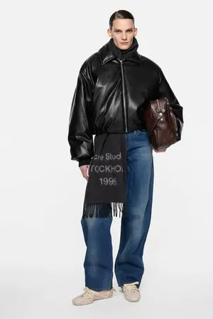 Acne Studios Faux Leather Bomber Jacket