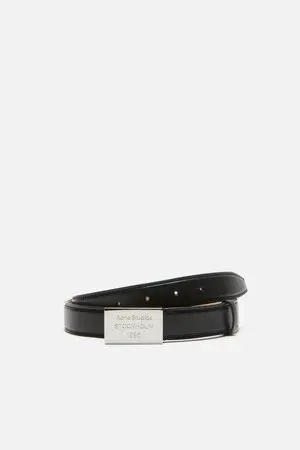Acne Studios Engraved Logo Leather Belt