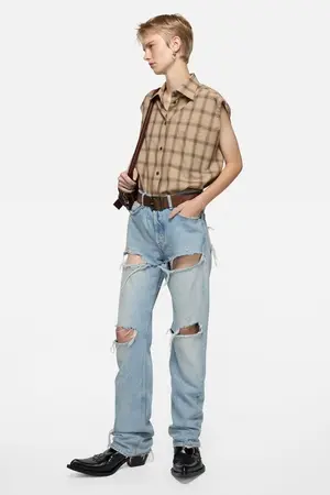 Acne Studios Button Detailed Jeans For Men