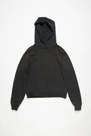 Acne Studios Fleece Logo Hoodie - Black
