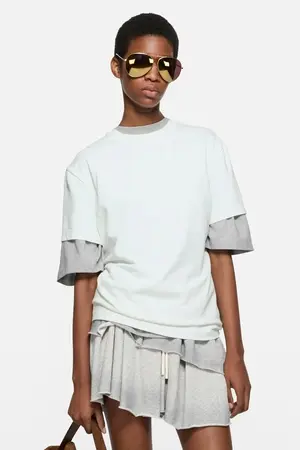 Acne Studios Rubber Logo T-shirt - Ice White