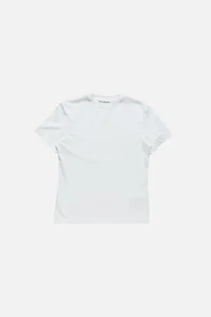 Acne Studios Rubber Logo T-shirt - Ice White