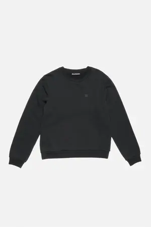 Acne Studios Fleece Face Logo Sweatshirt - Black