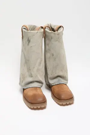 Acne Studios Folded Denim Boots