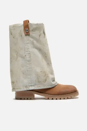 Acne Studios Folded Denim Boots