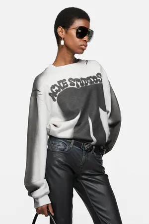 Acne Studios Sprayed Logo Sweatshirt