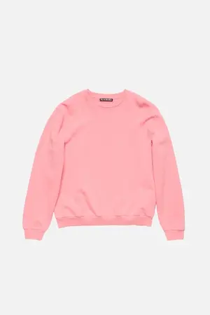 Acne Studios Fleece Face Logo Sweatshirt - Tango Pink