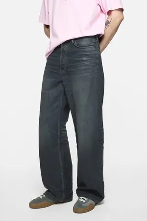 Acne Studios 1981 U Glossy Loose Fit Jeans