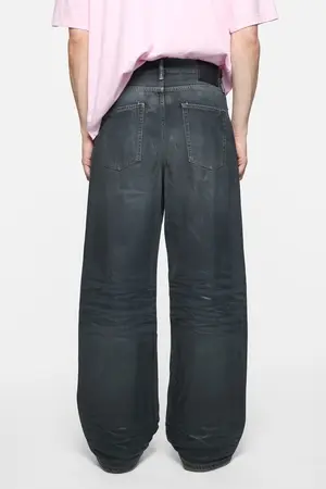 Acne Studios 1981 U Glossy Loose Fit Jeans