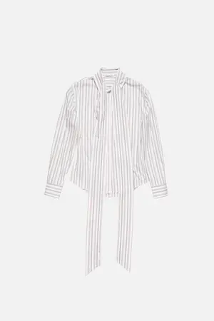 Acne Studios Striped Blouse With Scarf