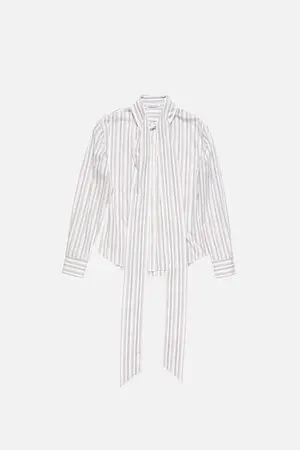 Acne Studios Striped Blouse With Scarf